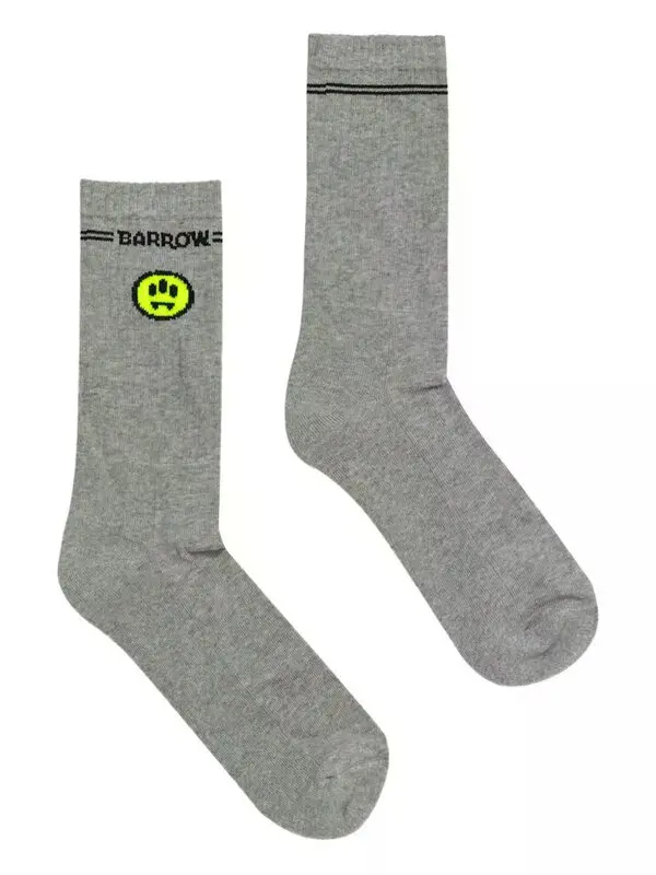 BARROW Logo-graphic Socks - Black