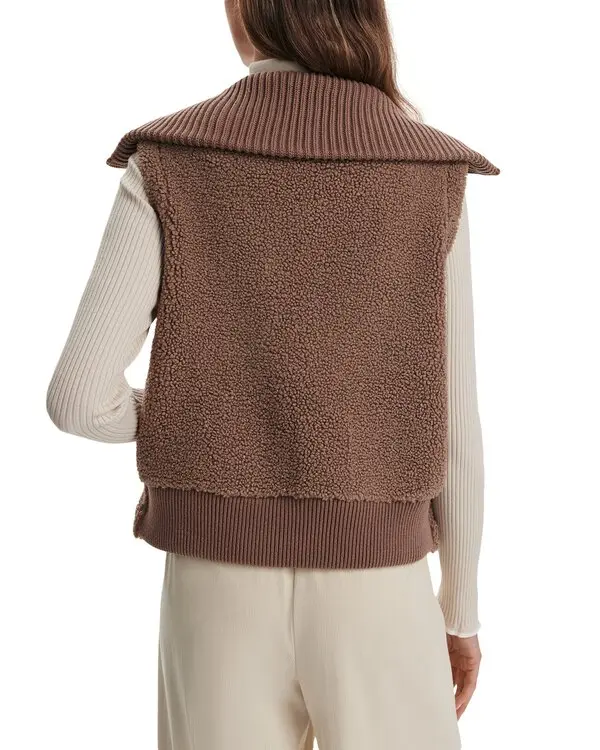 Varley Boucle Sherpa Vest - Ash Taupe