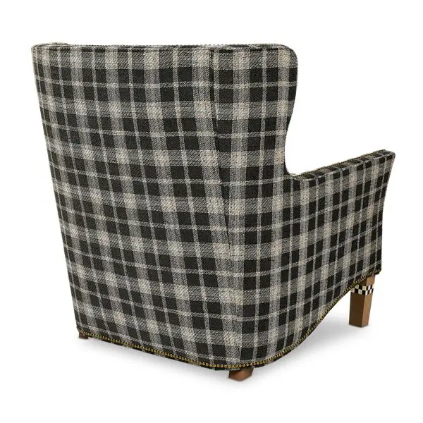 MACKENZIE-CHILDS Mad For Plaid Wing Chair