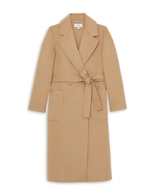 REISS Wool-blend Double Breasted Coat