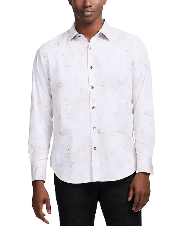 Robert Graham Addington Cotton Blend Button Down Shirt