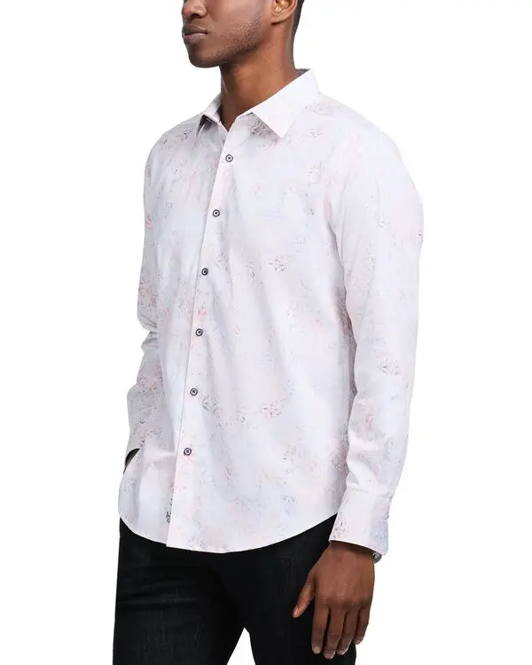 Robert Graham Addington Cotton Blend Button Down Shirt