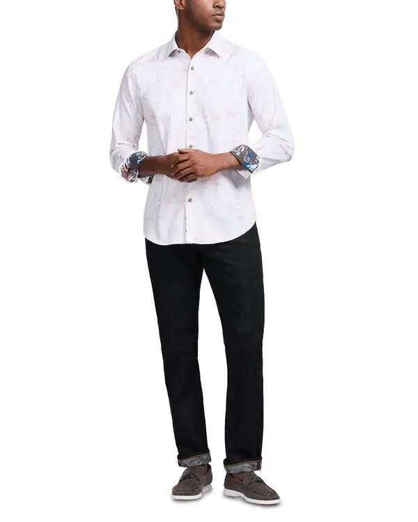 Robert Graham Addington Cotton Blend Button Down Shirt