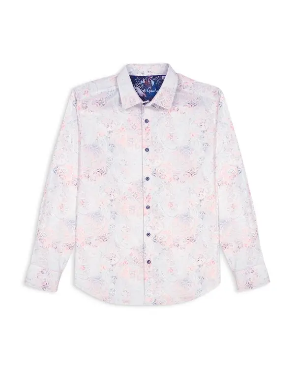 Robert Graham Addington Cotton Blend Button Down Shirt