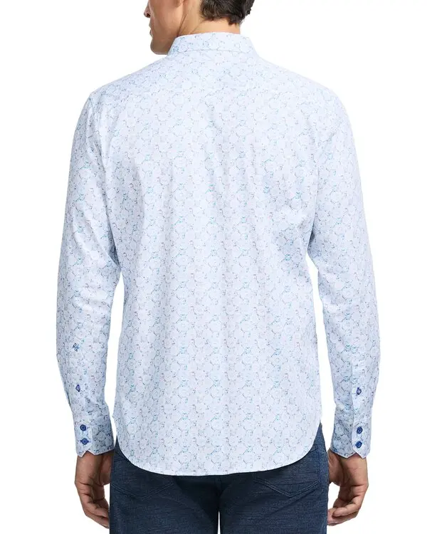 Robert Graham Bramston Cotton Blend Button Down Shirt