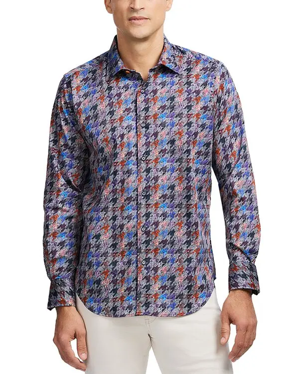 Robert Graham Darcy Cotton Blend Button Down Shirt