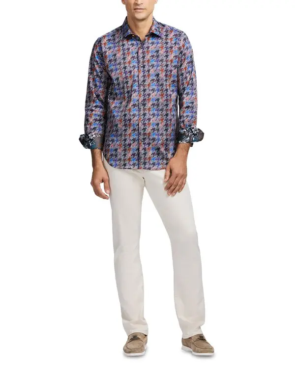 Robert Graham Darcy Cotton Blend Button Down Shirt