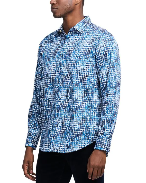 Robert Graham Hester Cotton Blend Button Down Shirt