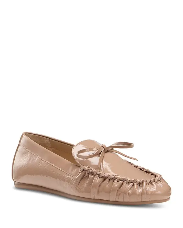 STUART WEITZMAN Britt Bow Loafer Flats - Fawn