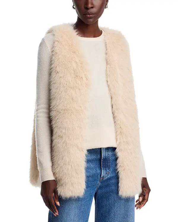 Surell Faux Fur Long Vest