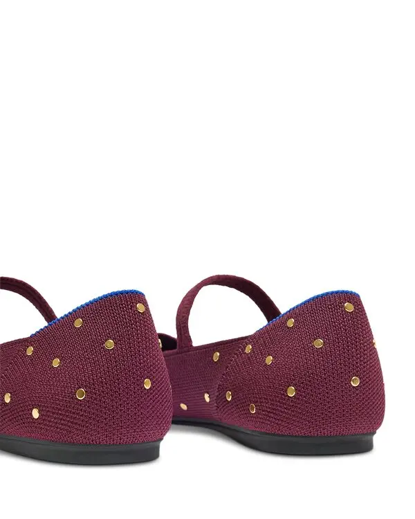 Rothy's The Square Mary Jane Flats - Studded Syrah