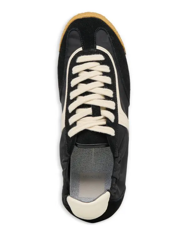 Dolce Vita Sariya Lace Up Sneakers - Black Nylon