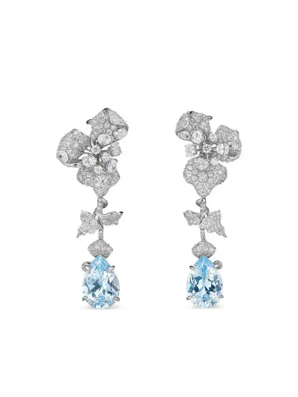 ANABELA CHAN Orchid Aquamarine And Diamond Earrings - Blue