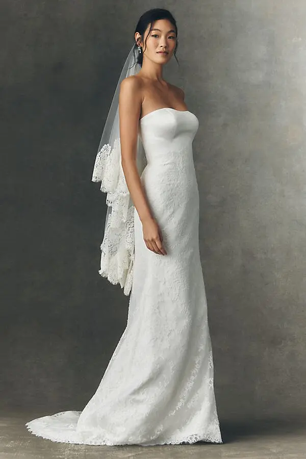 Pronovias Sandey Strapless Wedding Gown - Ivory | Editorialist
