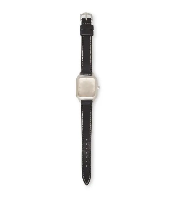 Our Legacy Sterling Silver No Time Watch - Black