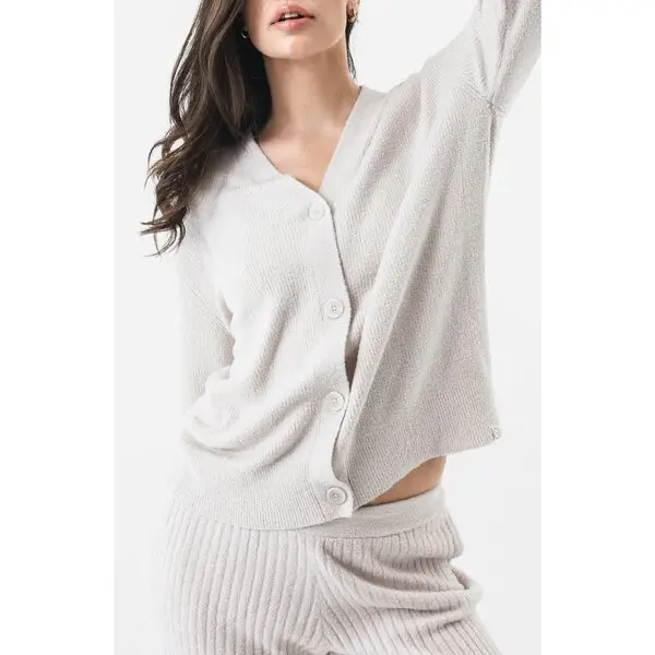 SUNDAY CITIZEN Oversized Ribbed Cardigan - Bone