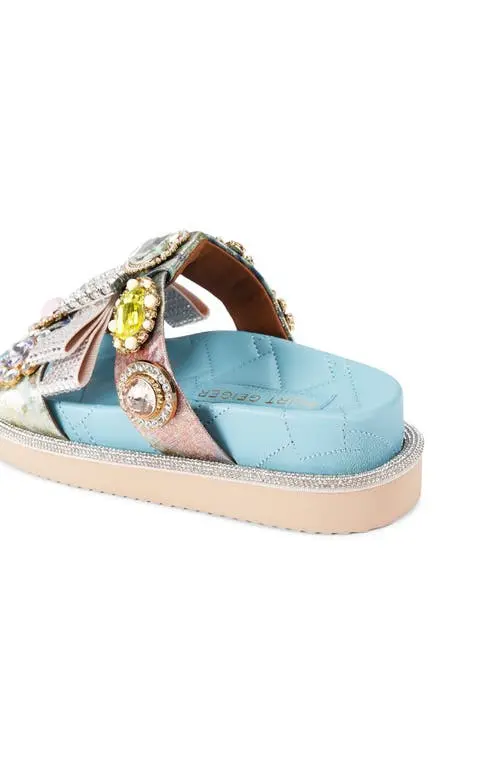 Kurt Geiger Crystal Embellished Platform Sandals