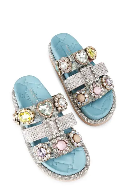 Kurt Geiger Crystal Embellished Platform Sandals