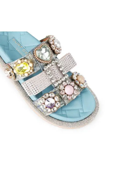 Kurt Geiger Crystal Embellished Platform Sandals