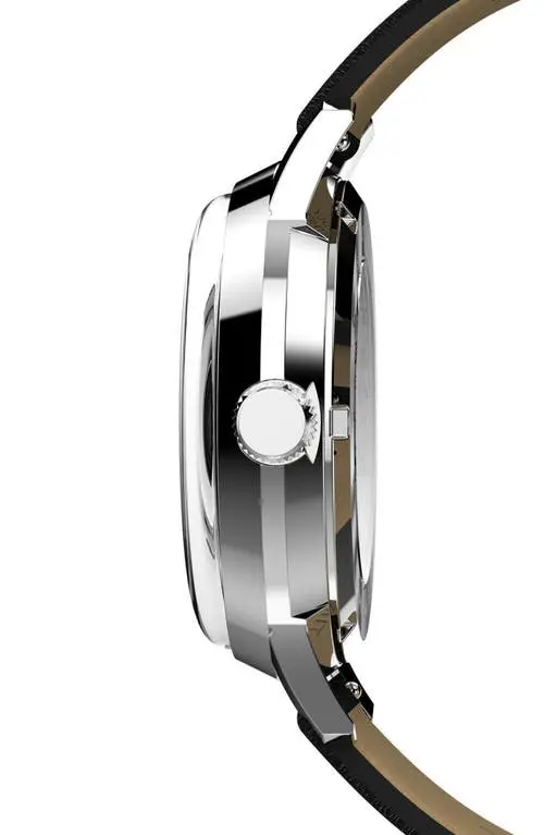 Timex® X Peanuts Marlin® Saxophonist Automatic Leather Strap Watch