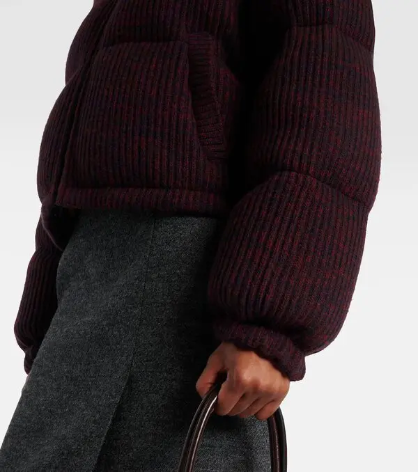 Prada Cropped Wool And Cashmere Down Jacket