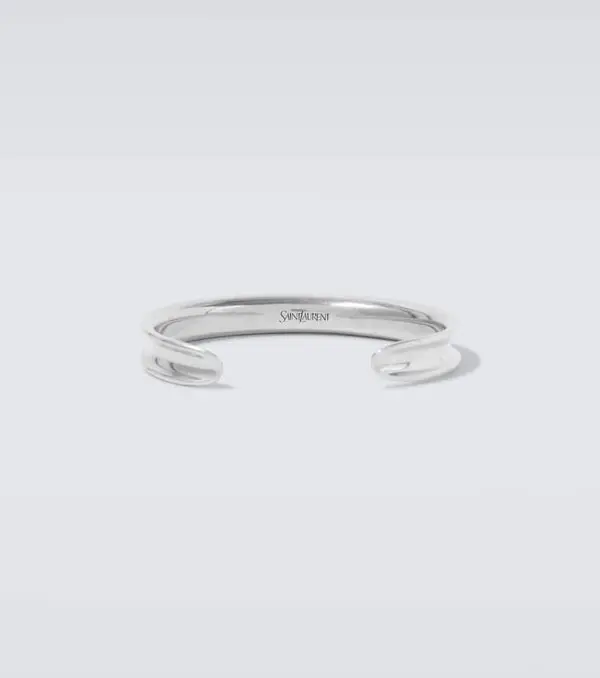 Saint Laurent Groove Cuff Bracelet