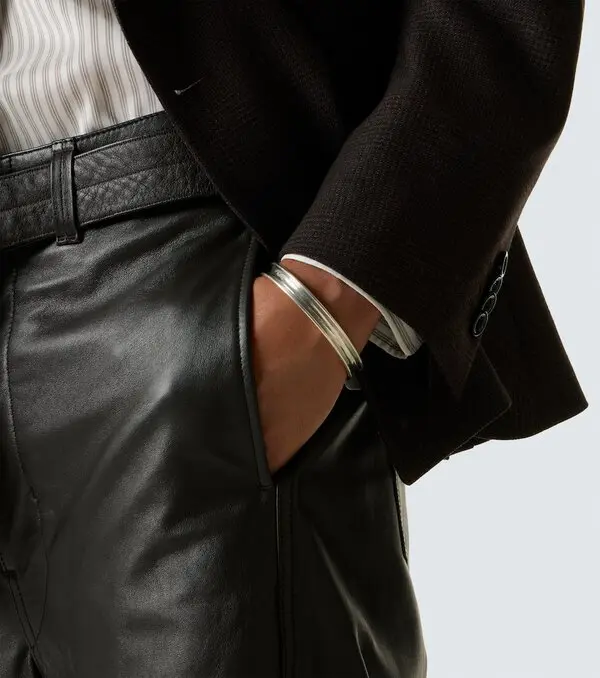 Saint Laurent Groove Cuff Bracelet
