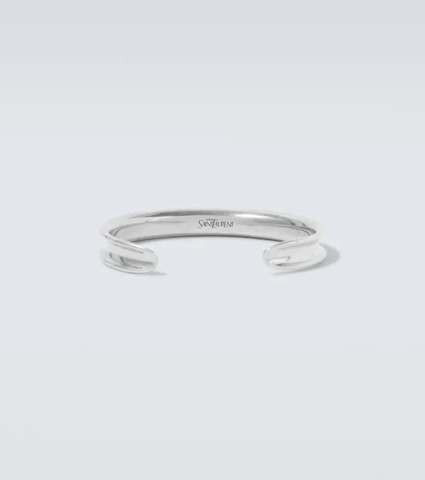 Saint Laurent Groove Cuff Bracelet