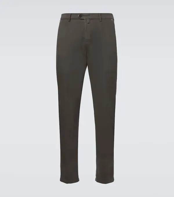 Kiton Cotton And Cashmere Slim Chinos