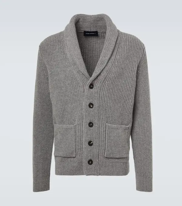 Thom Sweeney Wool And Cashmere Cardigan - Grey