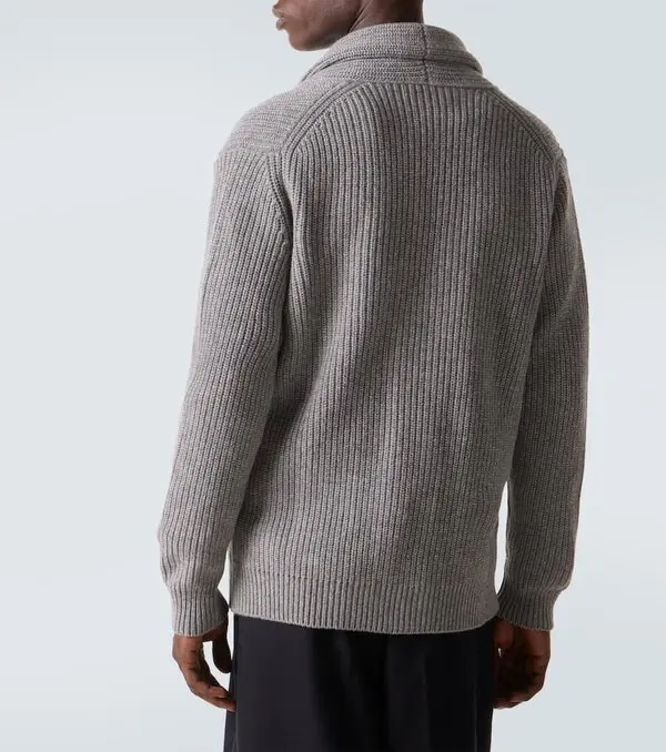 Thom Sweeney Wool And Cashmere Cardigan - Grey