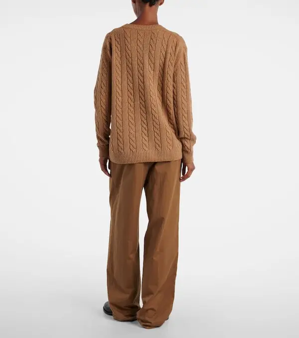 THE ROW Lido Cable-knit Wool Sweater