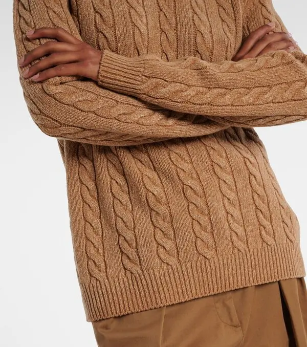 THE ROW Lido Cable-knit Wool Sweater