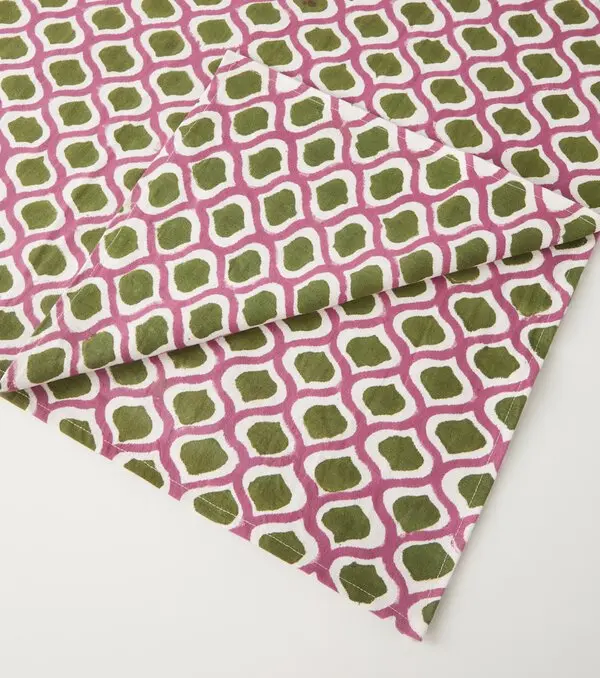 LES-OTTOMANS Printed Cotton Tablecloth