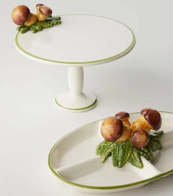 LES-OTTOMANS Mushroom Ceramic Tray