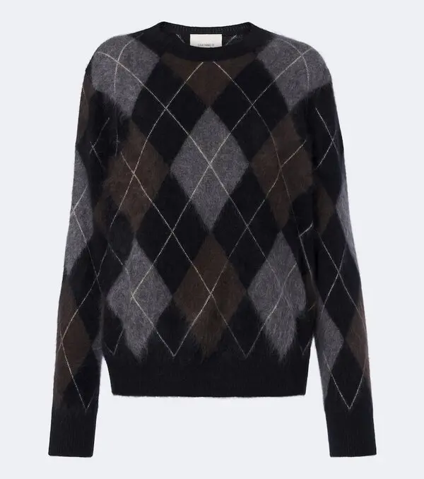 LISA YANG Margy Argyle Cashmere Sweater - Multicoloured