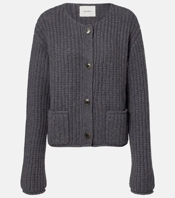 LISA YANG Suzie Cashmere Cardigan - Grey