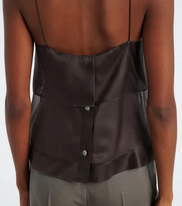 Calvin Klein Carmen Sheer Silk Camisole