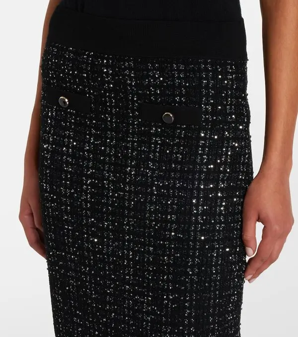 Veronica Beard Corbin Tweed Midi Skirt