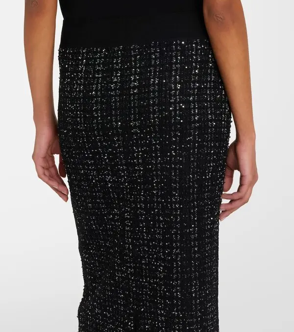 Veronica Beard Corbin Tweed Midi Skirt