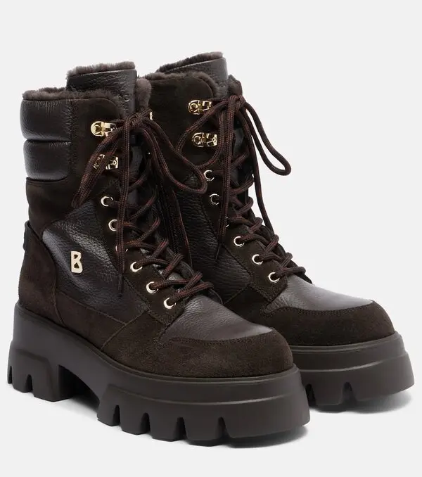 Bogner Sapporo Shearling-lined Leather Lace-up Boots