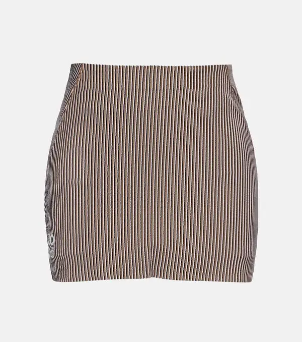 Loewe X On Jacquard Jersey Miniskirt