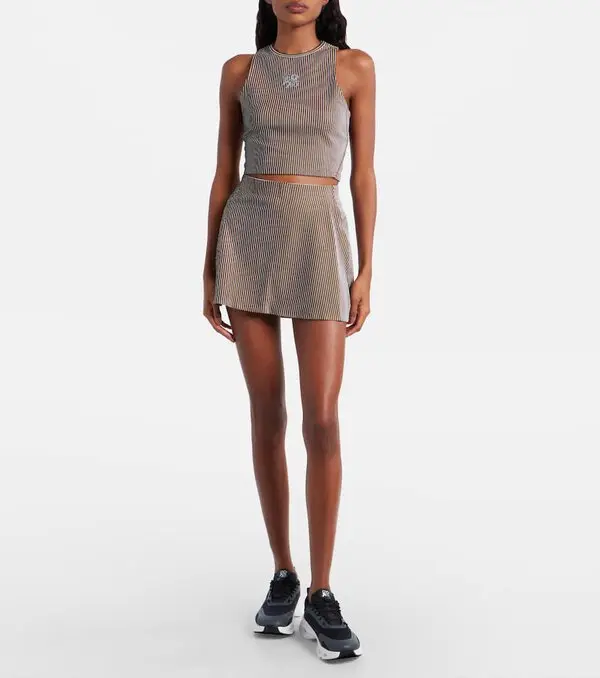 Loewe X On Jacquard Jersey Miniskirt