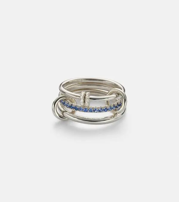 SPINELLI KILCOLLIN Raneth Sterling Ring With Sapphires And Diamonds - Silver