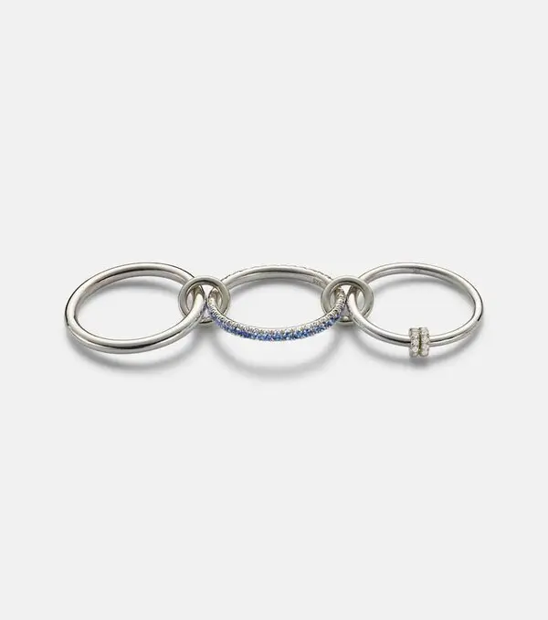 SPINELLI KILCOLLIN Raneth Sterling Ring With Sapphires And Diamonds