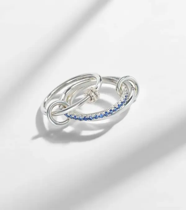 SPINELLI KILCOLLIN Raneth Sterling Ring With Sapphires And Diamonds