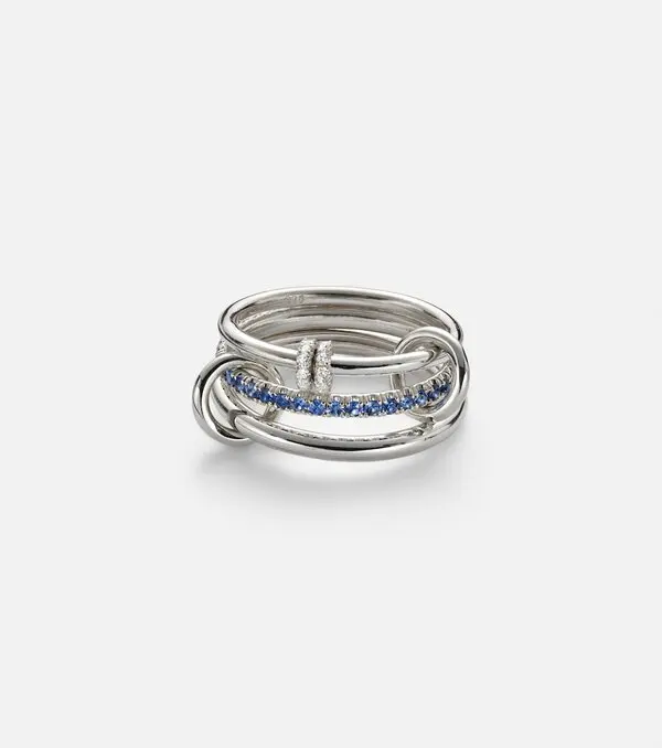 SPINELLI KILCOLLIN Raneth Sterling Ring With Sapphires And Diamonds - Silver