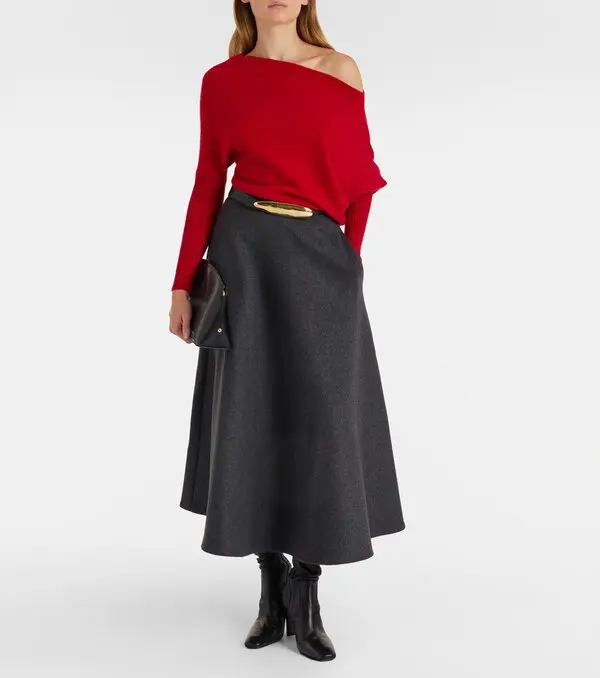 Altuzarra One-shoulder Cashmere Sweater - Red