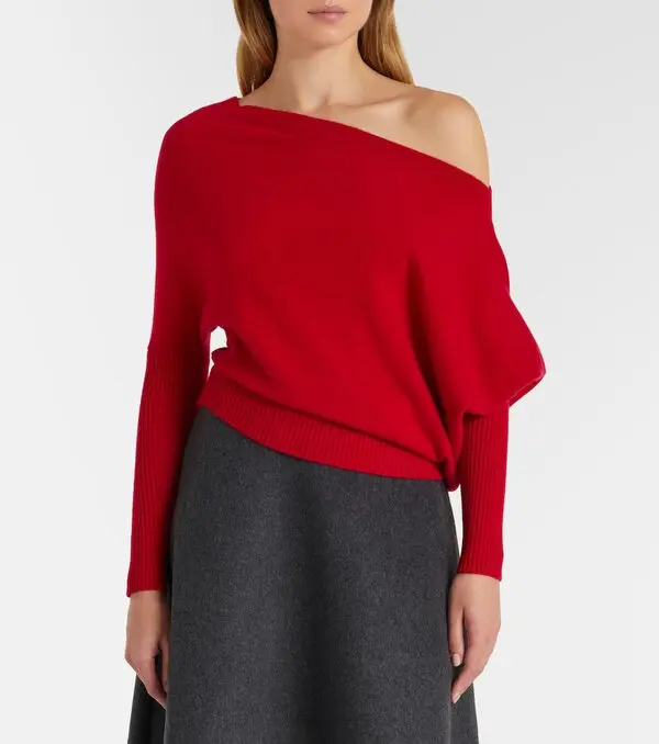 Altuzarra One-shoulder Cashmere Sweater - Red