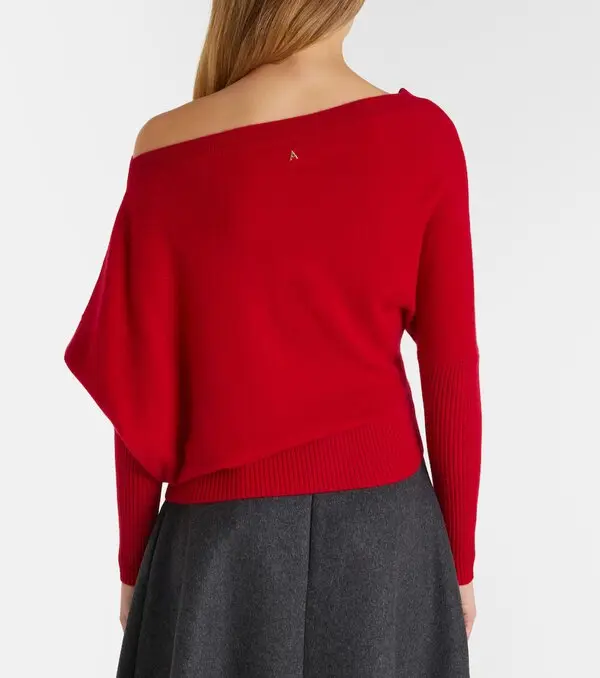 Altuzarra One-shoulder Cashmere Sweater - Red